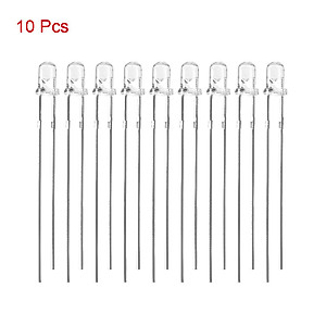 uxcell 10pcs Photosensitive Diode Photodiodes Light Sensitive Sensors, 3mm Clear Round Head Receiver Diode