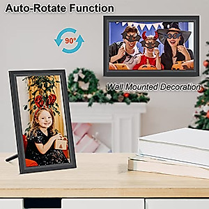 YunQiDeer FRAMEO Digital Picture Frame- 15.6inch Digital Photo Frame with 1920 * 1080 IPS Touch Screen HD Disply,Built-in 32GB Storage,Wall-Mounted,Digital Frame Share Photos and Videos via Free App