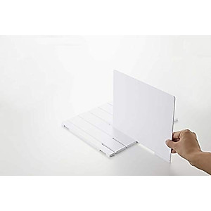 YAMAZAKI home 4956 Purse Organizer/Bag Divider for Closet Shelf, One Size, White