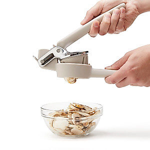 Chef'n FreshForce Hand-Held Slicer, Slices Mushrooms, Strawberries, Kiwis and More, Taupe