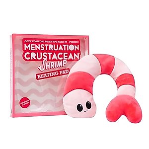 Menstruation Crustacean Shrimp: Lavender-Scented Microwaveable Heating Pad