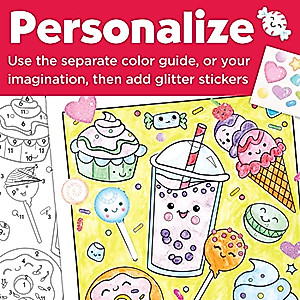 Faber-Castell Paint by Number Sweets - Kids Watercolor Paint by Number Craft for Ages 6-8+