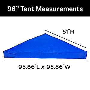 8x8 Pop Up Canopy Top Replacement Cover (Top Only)