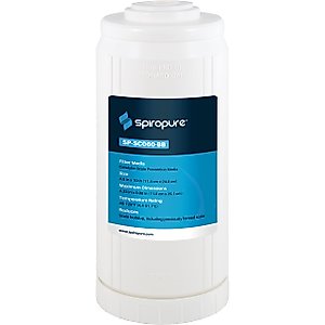 SpiroPure 10x4.5 Hard Water Filter, Salt Free Water Softener & Anti-Scale Filter for Shower, Sink, & Whole House, Scale Inhibitor, Descaling Cartridge, Descaler Filter