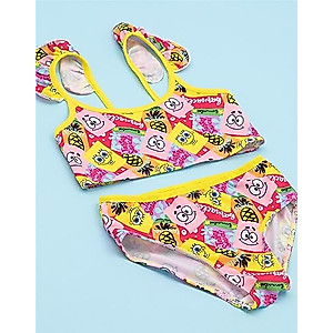 SpongeBob SquarePants Bikini Girls Kids Yellow 2 Piece Swimsuit 6-8 Years