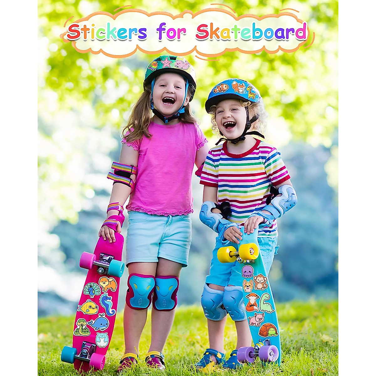 200Pcs Cute Animal Stickers for Kids, Water Bottle Stickers Waterproof Vinyl Stickers, Cute Kawaii Stickers for Teens Girls Boys, Laptop Sticker Pack for Skateboard Snowboard