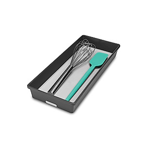 madesmart Classic 15.5" x 6.6" Bin - Granite | CLASSIC COLLECTION | Multi-Purpose Storage Organizer | Soft-grip Lining and Non-slip Rubber Feet BPA-Free, Model Number: 29656