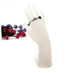Cabilock Resin Hand Model Mannequin for Jewelry Display Matte Finish Stand for Rings Bracelets