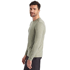 C9 Champion mens Long Sleeve Tech Tee T Shirt, Green Luck Heather, Small US