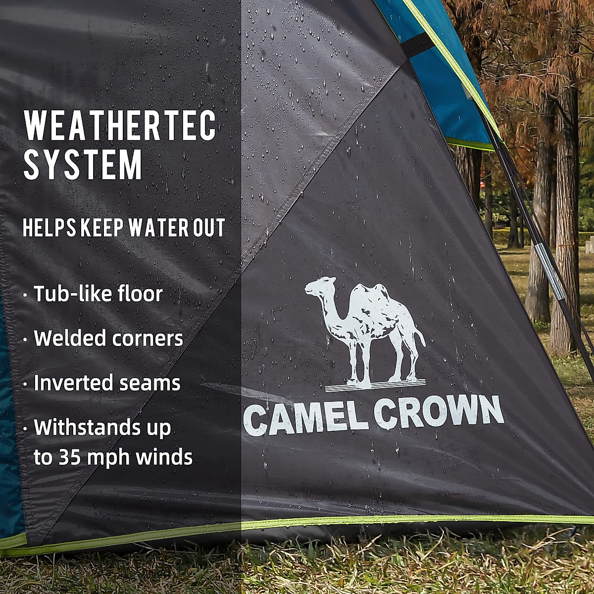 CAMEL CROWN Tents for Camping 6 Person Tent Waterproof Easy Setup Backpacking Tents