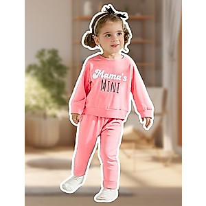 Mikrdoo 18M Toddler Baby Girl ClothesSweatshirt Top Pants Set 18-24 Months