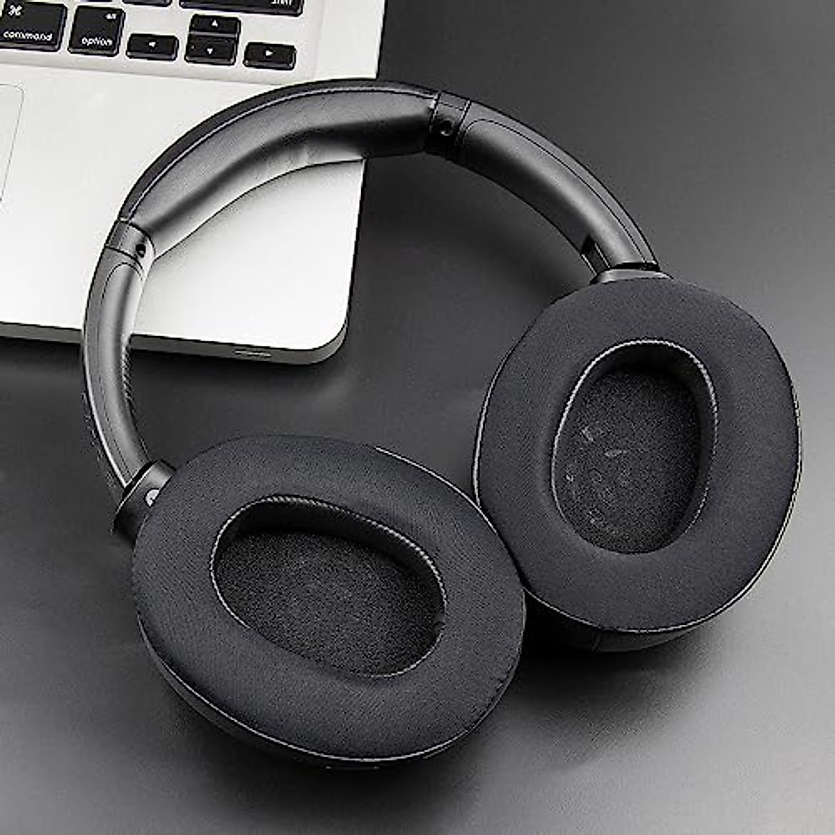 SOULWIT Cooling Gel Ear Pads Cushions for Sony WH-XB900N/WH-CH710N(WHCH710N WHCH710 CH710)/WH-CH720N(WHCH720 CH720)/WH-RF400(WHRF400)/MDR-RF895RK, Ear Pads Cushions with Noise Isolation Foam - Black
