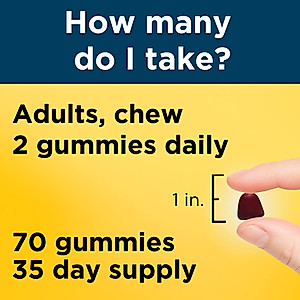 Nature Made Multi for Him, Multivitamin for Men for Energy Metabolism Support, Mens Multivitamins, 70 Gummy Vitamins and Minerals, 35 Day Supply