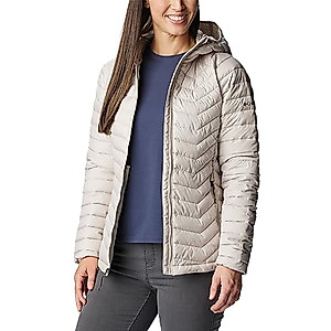 Columbia Women's Powder Lite Hooded Jacket, Dark Stone, Small