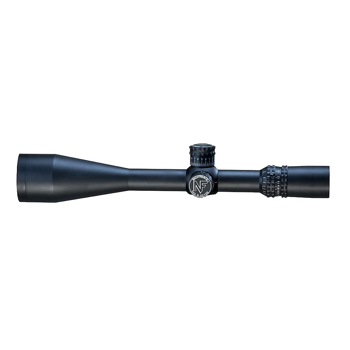 NIGHTFORCE NXS 8-32x56mm F2 30mm Tube Black Hunting Gun Scope - ZeroStop Parallax Adjustable Second Focal Plane Long-Range Shooting Scope, Moar - 20 MOA Reticle (C437)