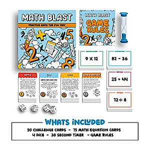 Math Blast! Cool Math Games for Kids 8-12 - Fun Educational Math Game for Home & Classroom - Practice Math The Fun Way with Math Kids, Math Games for Kids, & More