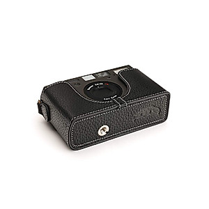 TP Original Handmade Genuine Real Leather Half Camera Case Bag Cover for Contax T3 Black Color