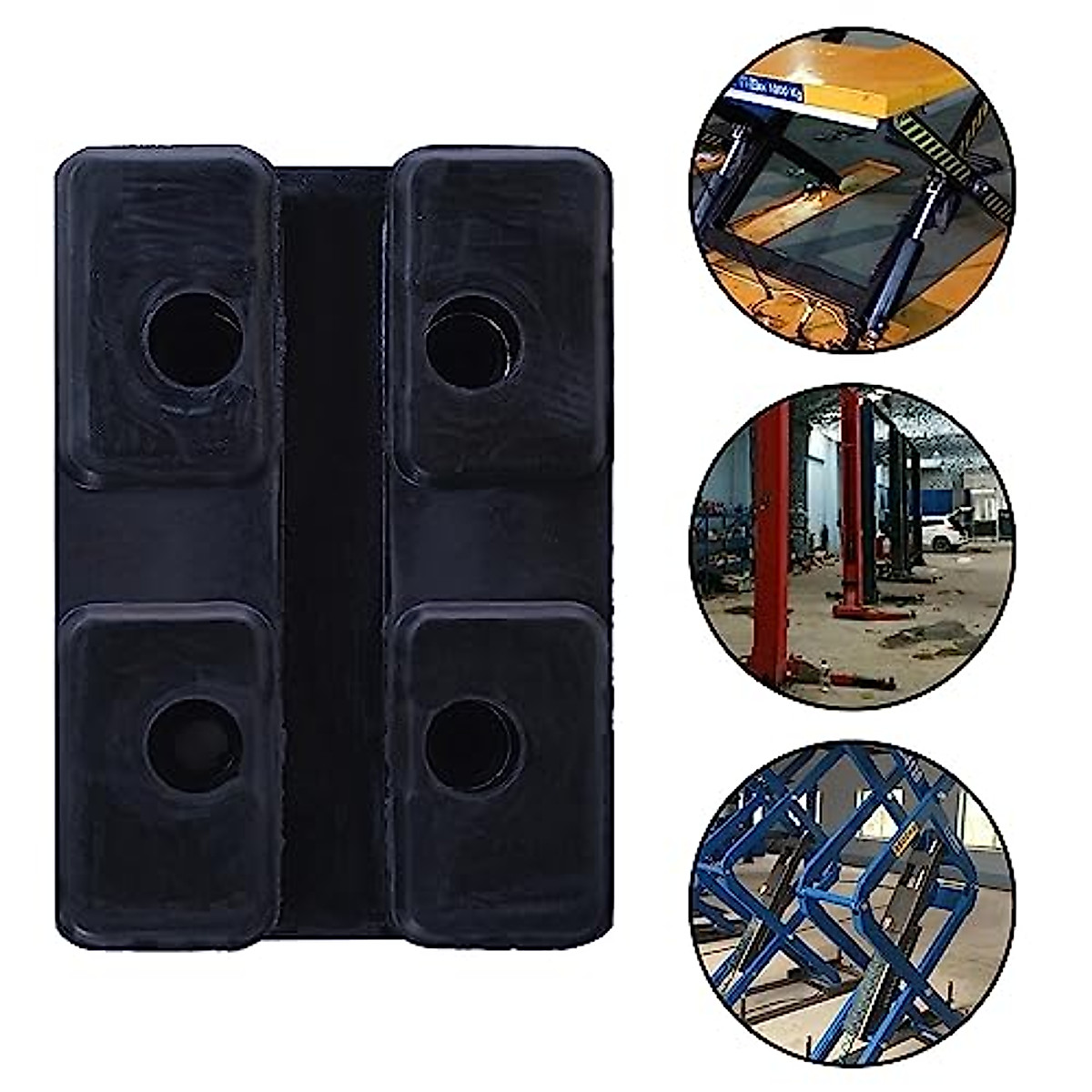 Gtouse 4Pcs Thick Rubber Lifting Tire Pucks,Heavy Duty Auto Lift Pads,Rubber Car Lift Pads,Rubber Arm Pads Car Lift,Jack Rubber Pad for Car Lift Frame Rail Protection Accessories