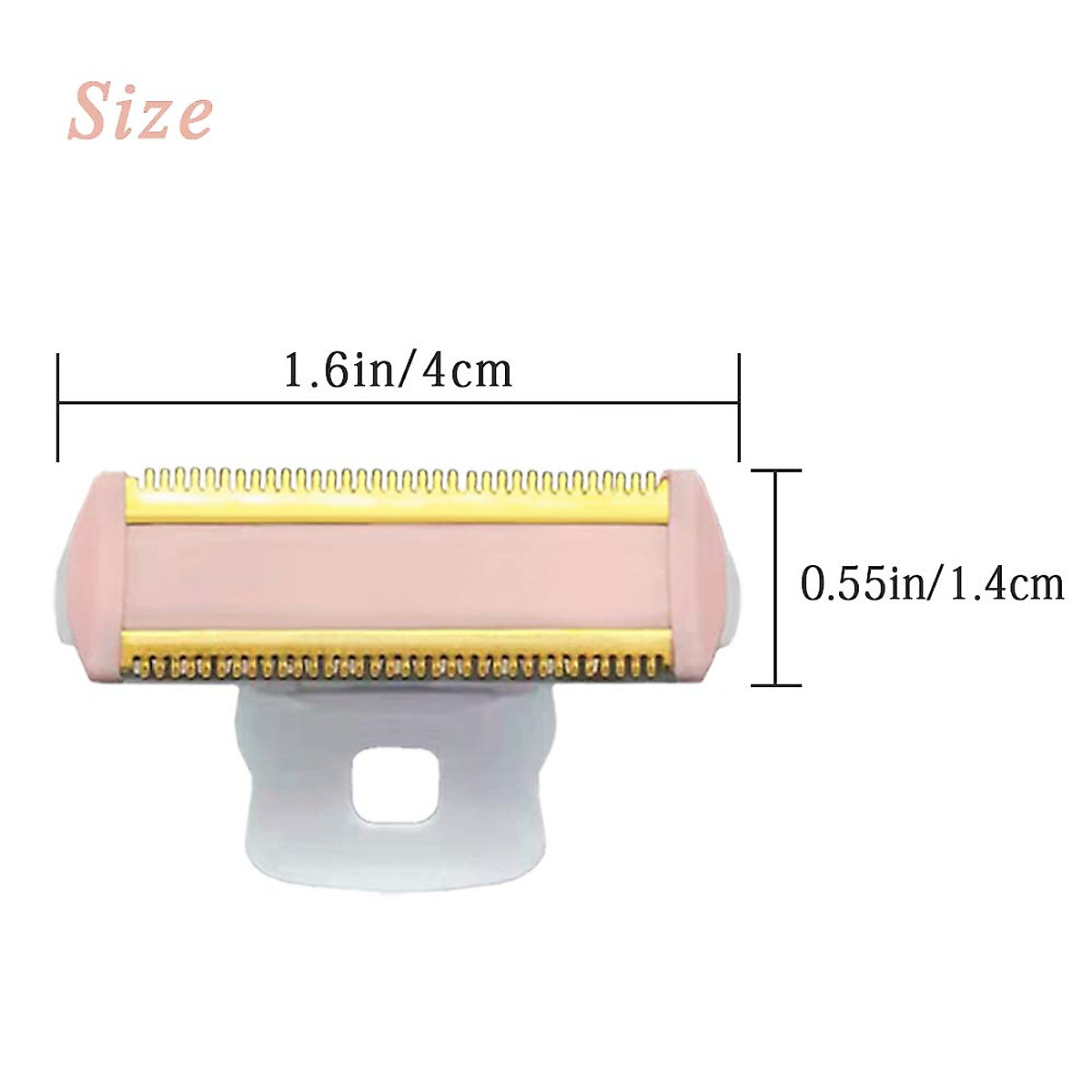 4PCS Shaver Replacement Heads Compatible with Perfect Finishing Touch Flawless Body Rechargeable Ladies Shaver Blades (Shaver Head 4PCS + velvet Bag + 2 Brushes)