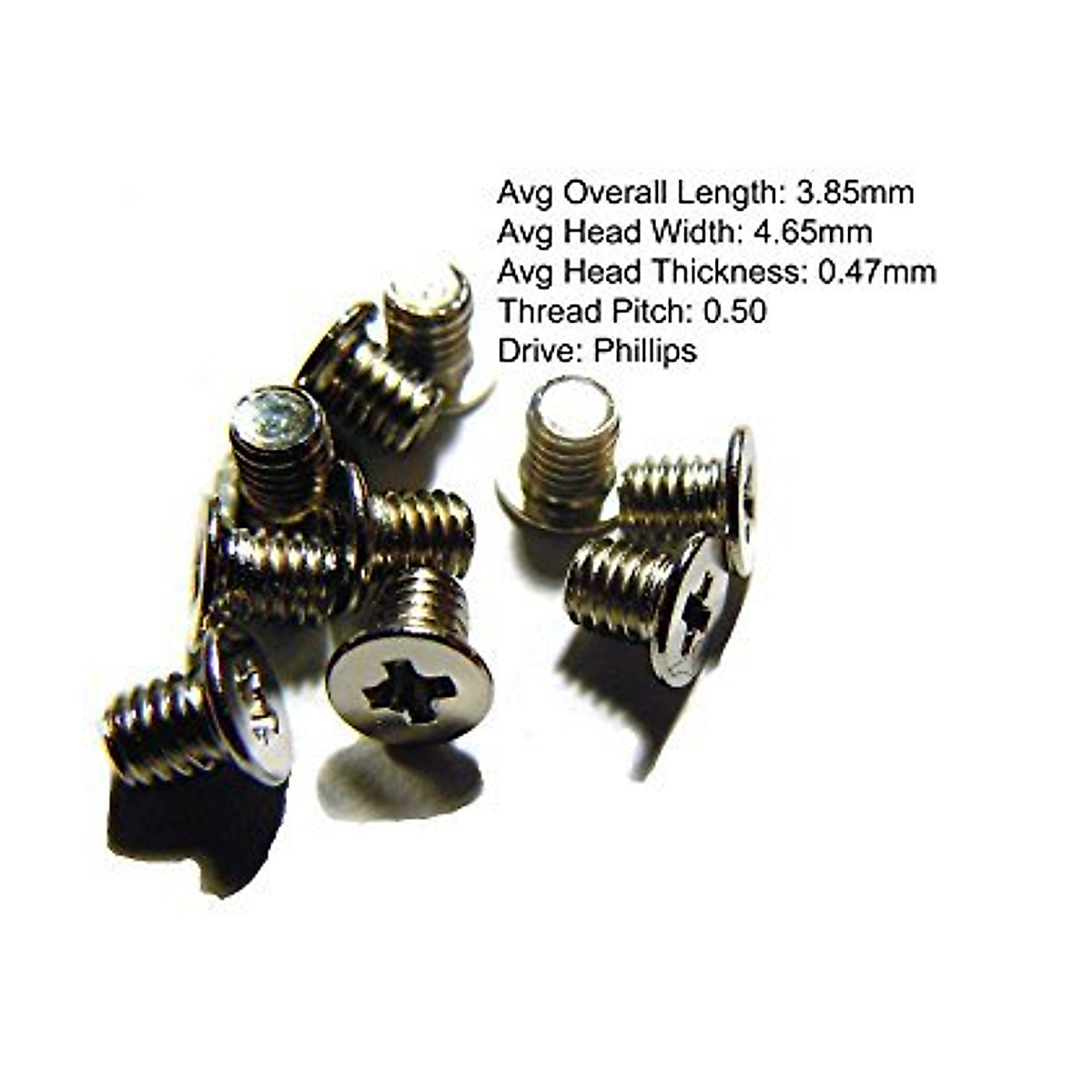 VATH M3 x 3mm Laptop Hard Drive Screw Silver 10pcs [S1]