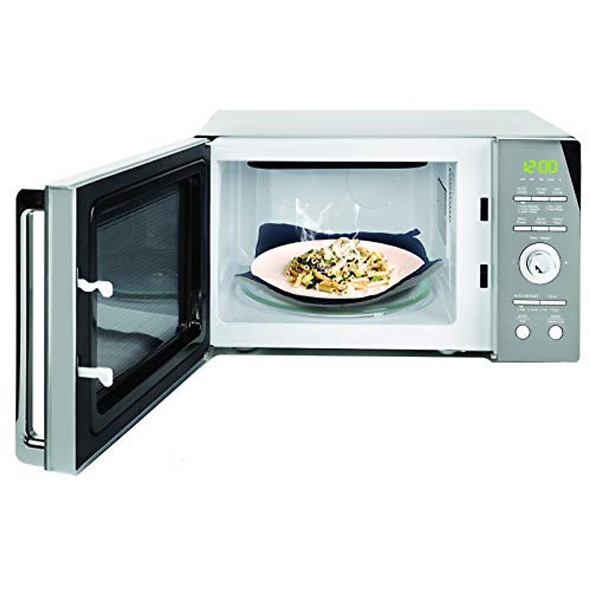 Microwavable Heat Resistant Plate Holder Cozy Protects Hands and Fingers From Hot Dishes. Microwave and Washing Machine Safe Hugger For Heating Soup or Leftover Meals To Eat Dinner and Watch TV