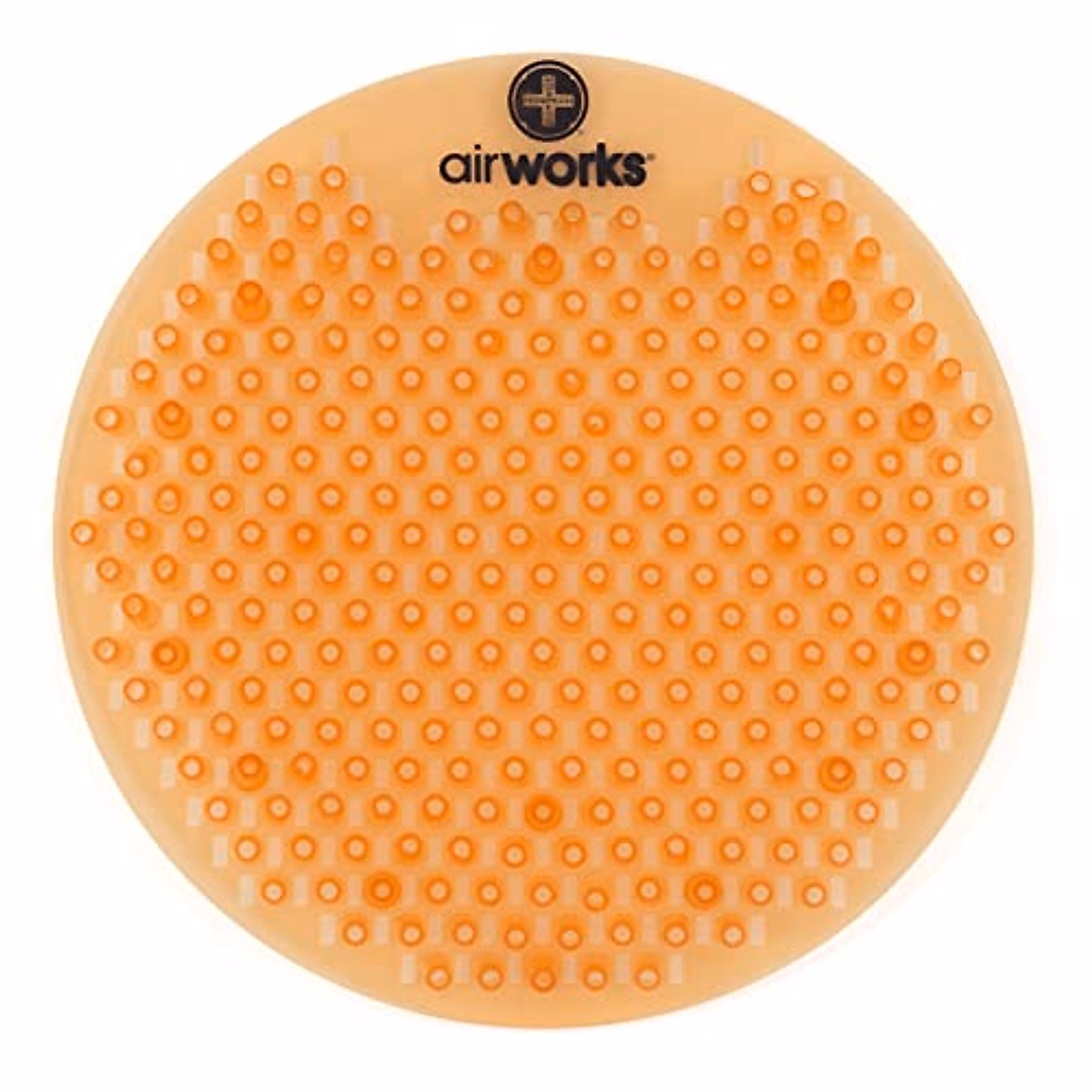 AirWorks AWSFUS231-BX Splash Free Urinal Screen, Citrus Grove, Light 0.22 lb., 8" Height, 6" Width, Orange (Pack of 10)
