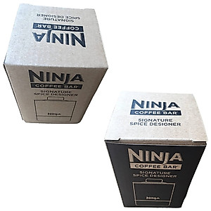 Ninja Signature Designer Cinnamon Shaker with 5 Stainless Steel Stencils for Coffee Bar CF090 CF091 CF092 CF097 CF110 CF111 CF112 CM400 CM401 clear
