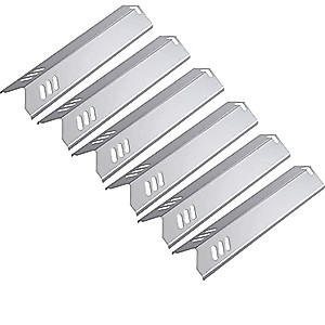 SUONA Grill Heat Plate Shield for Dyna-Glo 6 Burner DGF600SSP DGB610SS DGF934BMP 70-01-179 5 Burner DGF510SBP DGB515SDP-D Replacement Part for Backyard BY13-101-001-12/13 6 Pack ST-08-6