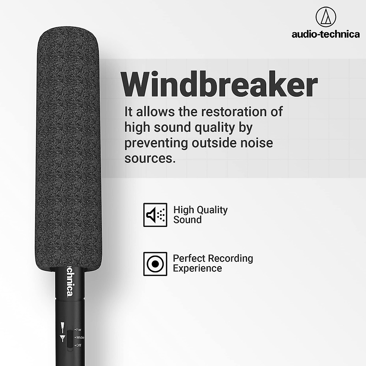 Audio-Technica ATR6550x Condenser Shotgun Microphone (ATR Series), Black
