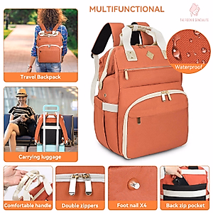 THE ROOKIE SEWCIALITE Crochet Knitting Organizer Waterproof Travel Bag Fashion Backpack for Yarn Storage, Crochet Holder, Knitting Accessories Storage Backpack for Travel