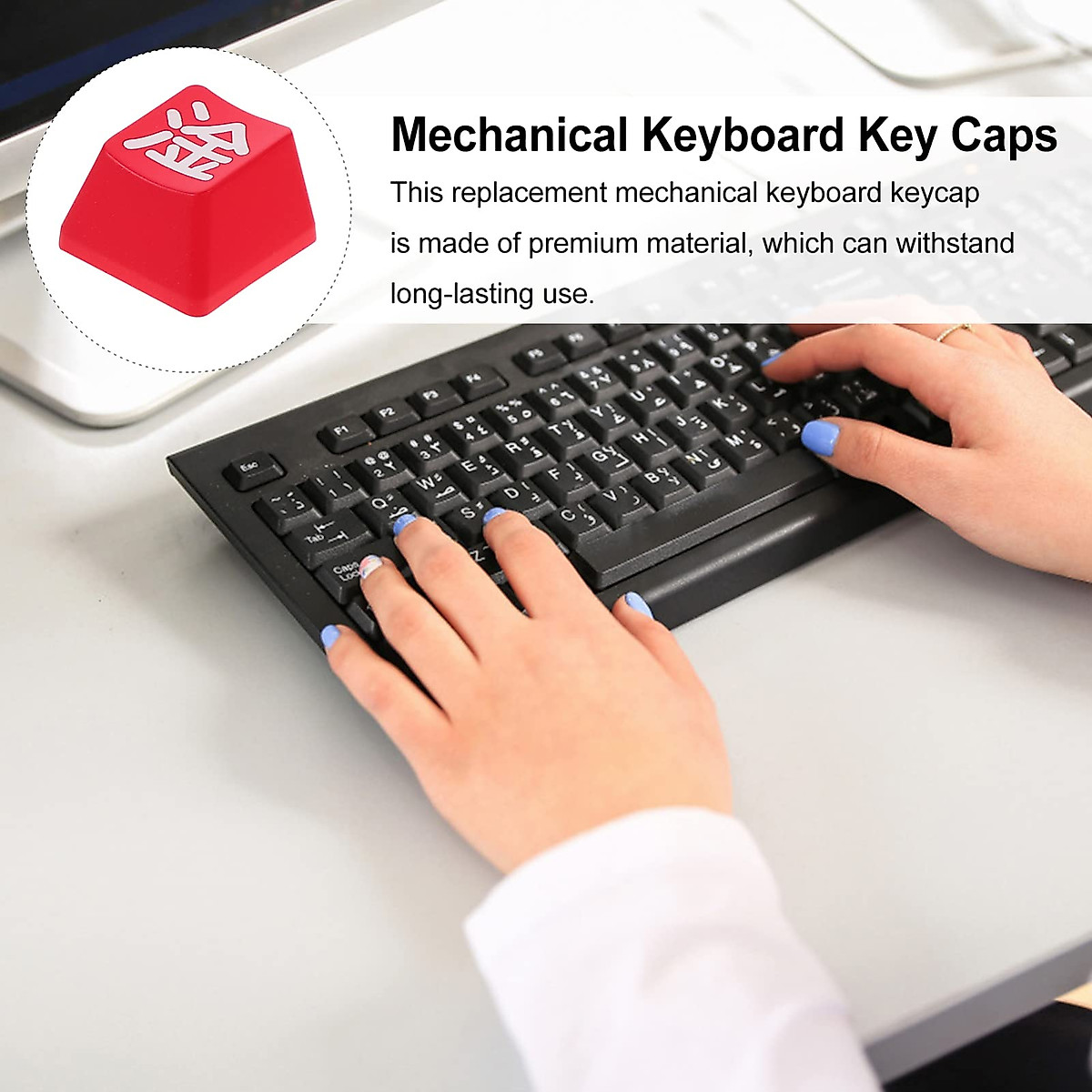 SOLUSTRE Pc Keycap Keyboard Cap Cover Notebook Laptops Replacement Key Caps Lighted Keyboard Shine Through Key Caps Custom Keyboard Lap Tops Pro On The Lap Abs Red Accessories
