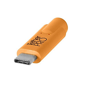 Tether Tools TetherPro USB-C to USB-C Cable | for Power Delivery, Fast Transfer and Connection Between Camera and Computer | High Visibility Orange | 15 feet (4.6 m)