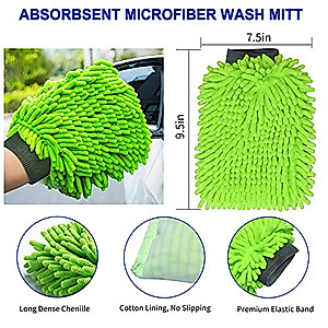 VIGRUE 4000PSI Pressure Washer Undercarriage Cleaner Water Broom, Undercarriage Pressure Washer Attachment, 16 Inch Pressure Washer Accessories with 3 Extension Wands, 4 Nozzles (Green)