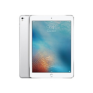 iPad Pro 9.7-inch (32GB, Wi-Fi + Cellular, Silver) 2016 Model (Renewed)