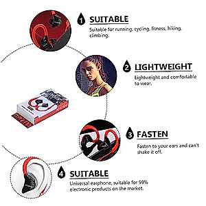 UKCOCO 2 Pairs Earphones Over Ear Earbuds Non Earplug Headphones Wired Earpiece Noise Cancelling Headphones Wireless Headphones Wired Stereo Headphones Earphone in-Ear Earphone