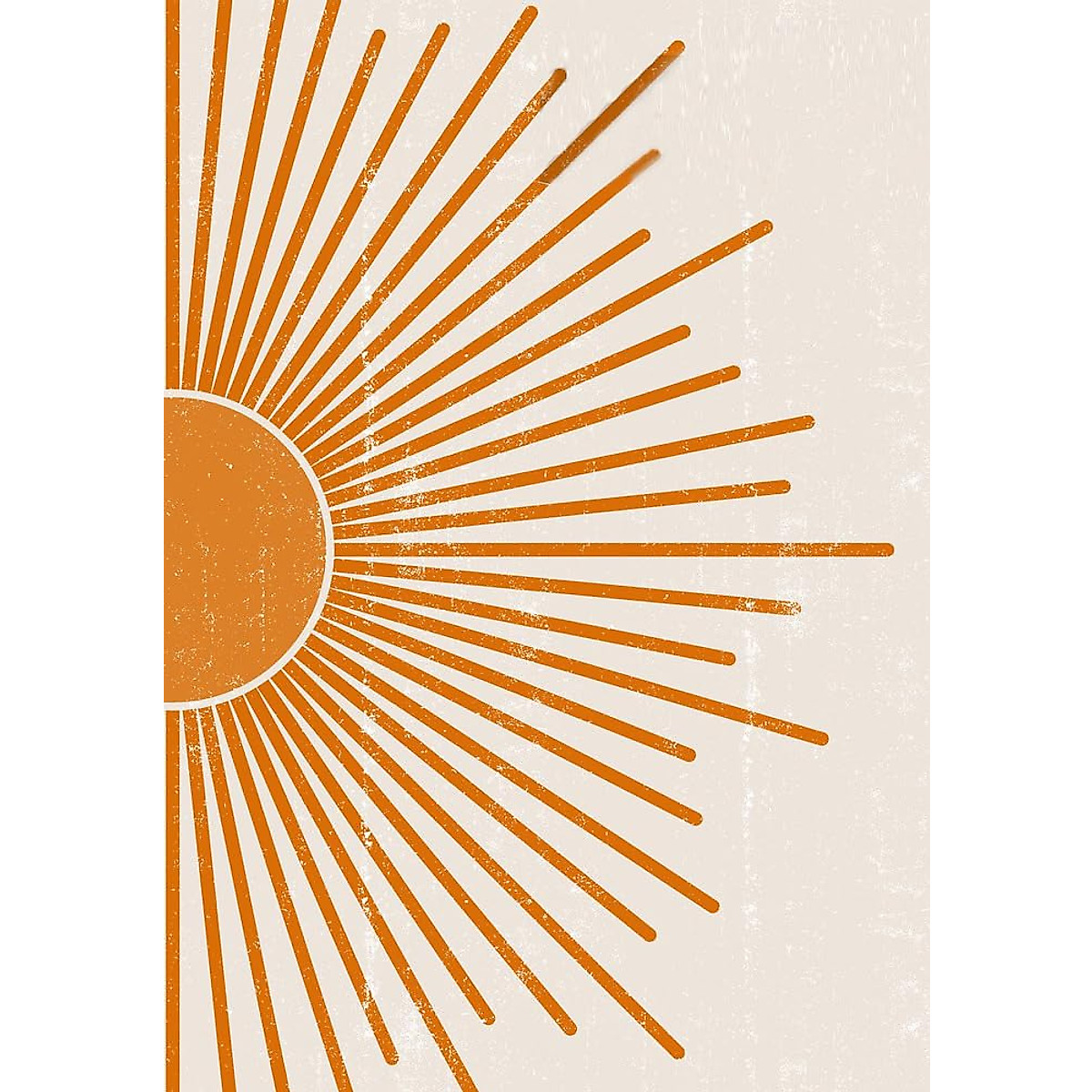 Boho Chic Sun Pattern Washable Faux Wool Area Rug 8x10 Beige Sunset Red Minimalist Modern Rug for Livingroom Bedroom Dining Office Indoor Kitchen Bath Floor Carpet