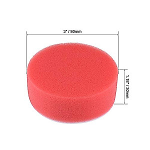 uxcell 3" Foam Drill Polishing Pad Kit Flat Sponge Pads for Boat 5pcs