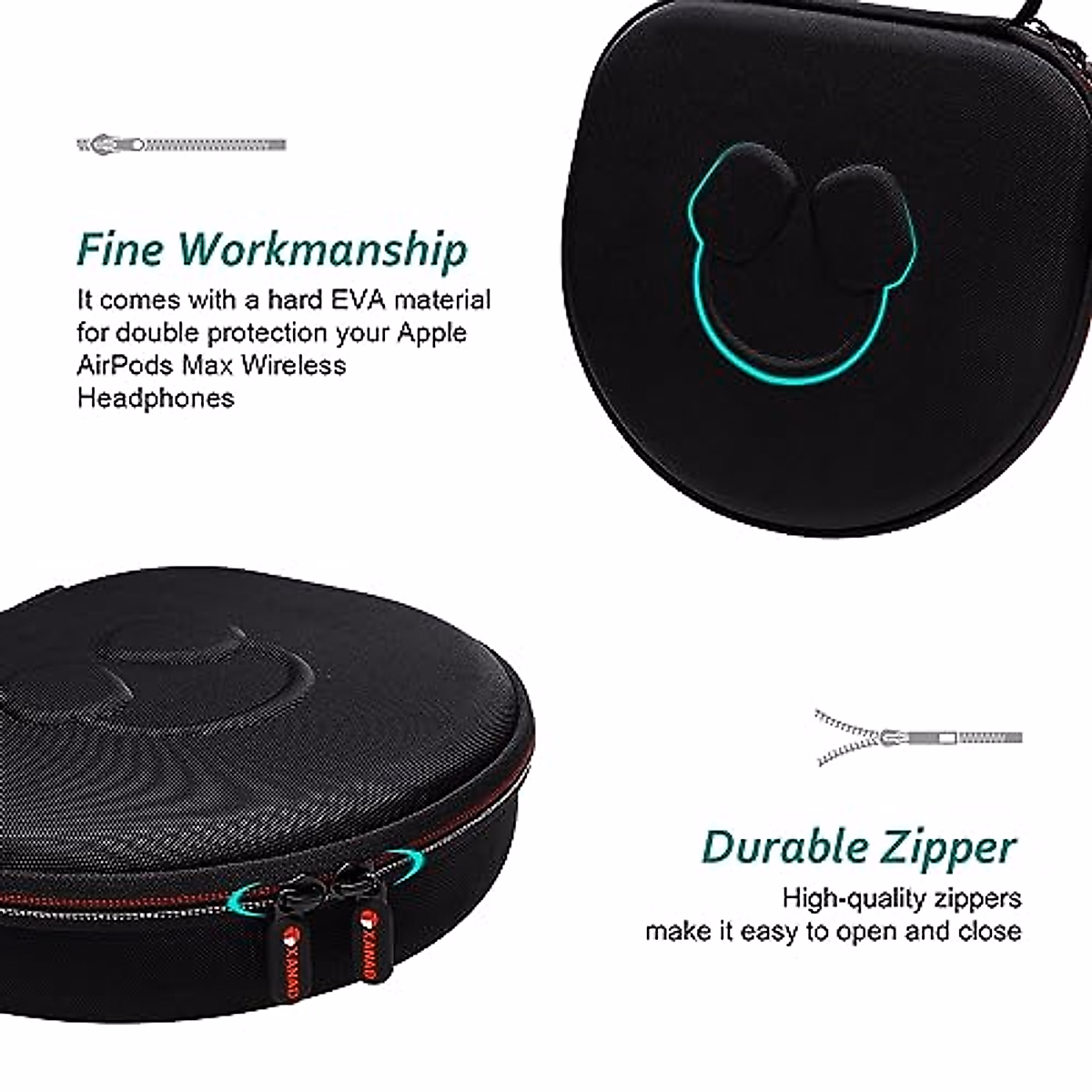 XANAD Hard Case for New Apple AirPods Max Supports Sleep Mode Headphone - Storage Protective Bag