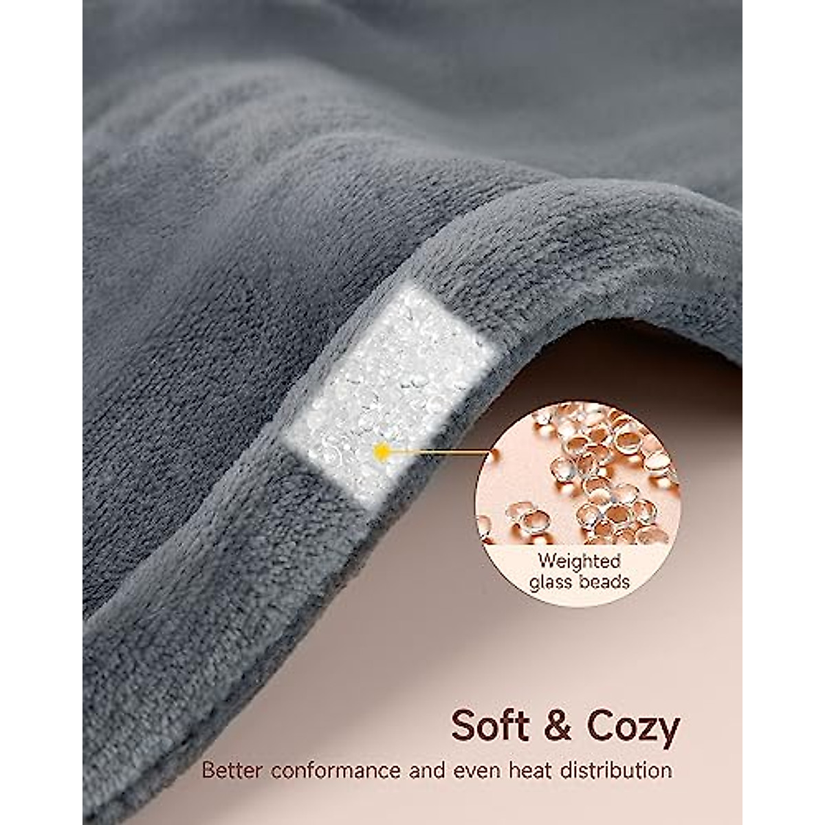 Heating Pad for Neck and Shoulder, Weighted Comfort for Neck Shoulder Pain Relief, 3 Heat Settings, Auto-Off, Gifts for Women, Men, Mom, Dad, Extra-Large 24x17"