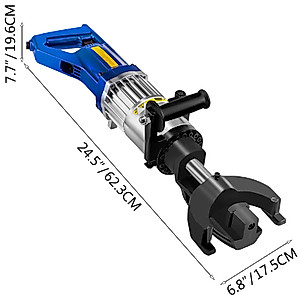 VEVOR Electric Hydraulic Rebar Bender, 1.2KW 0.9inch 22mm Hand Held Rebar Bender 110V Portable Electric Rebar Bender, within 5s