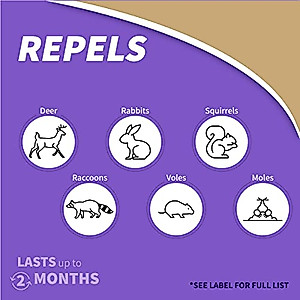 Bonide Repels-All Animal Repellent, 128 oz Concentrate for Outdoor Pest Control, Deter Deer from Garden, People & Pet Safe