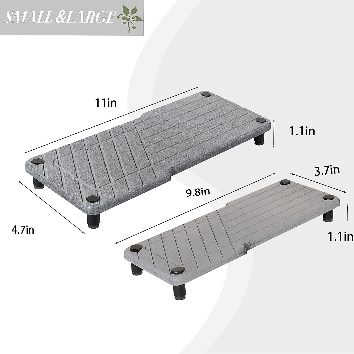 Black Bathroom Vanity Tray and Instant Dry Sink Caddy Kitchen Sponge Soap Holder Dispenser Organizer Stone Tray for Sink, Bathroom, Counter, Small, Foam,