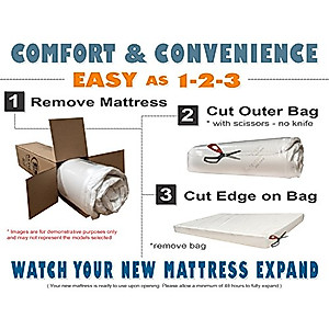 Christies Home Living 6-Inch Foam Mattress Covered in a Stylish Water-Resistant Fabric, Full