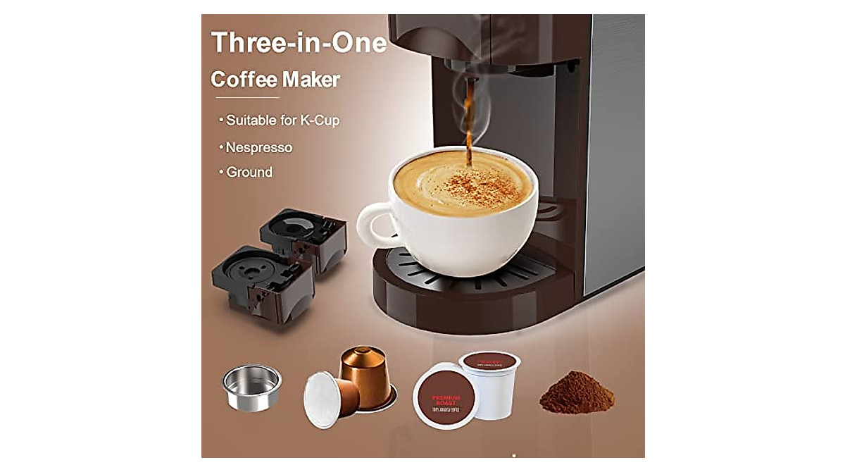 KOTLIE 3-in-1 Coffee Maker | Nespresso/K-Cup/Ground Brew
