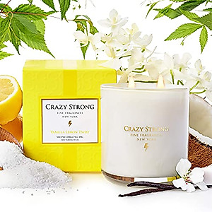 Crazy Strong Vanilla Lemon Candle | 13 oz. 2-Wick Scented Candle