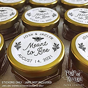 Meant to bee sticker, Honey favor stickers, Meant to bee labels, Custom wedding stickers, Honey bee party, F16:18