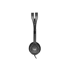 Logitech H111 Stereo Headset with 3.5 mm Audio Jack, Black