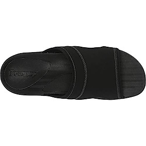 Powerstep Men's, Orthotic Sandals for Plantar Fasciitis, Neutral Arch Support Slide, Black, Men's Size 14 M US