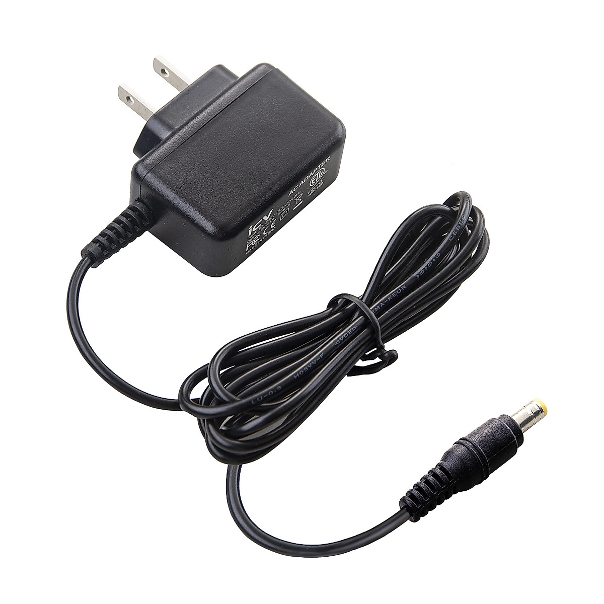 ICV 5V 1A Power Source Adapter, 5.5 x 2.1 mm DC Plug Power Supply Wall Charger for Security Camera DAC RCA Led Light Strips CCTV IP Camera Alarm System Receiver – Designed for Safety