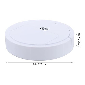 Robot Vacuum Cleaner Cleaning Robot Toy, Plastic Sweeping Robot Plaything Floor Sweep Toy Robot Toy for Kids Toddler Boys Girls （ White ）